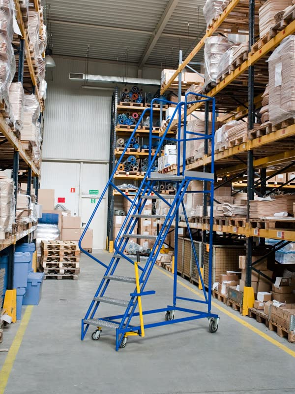 Counterweight Mobile Platform With Ladder Mobile Ladders & Platforms