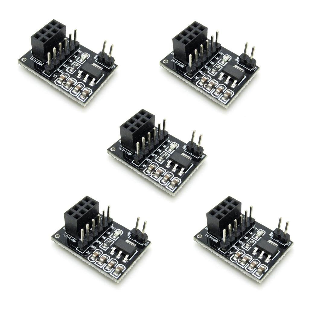 Black Socket Adapter Board For 8pin Nrf24l01 Wireless Module Pack ...