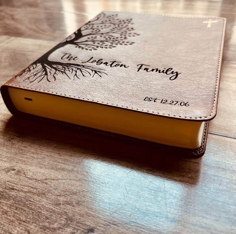 Personalized Family Bible Custom NIV Family Tree Journal Bible Engraved ...