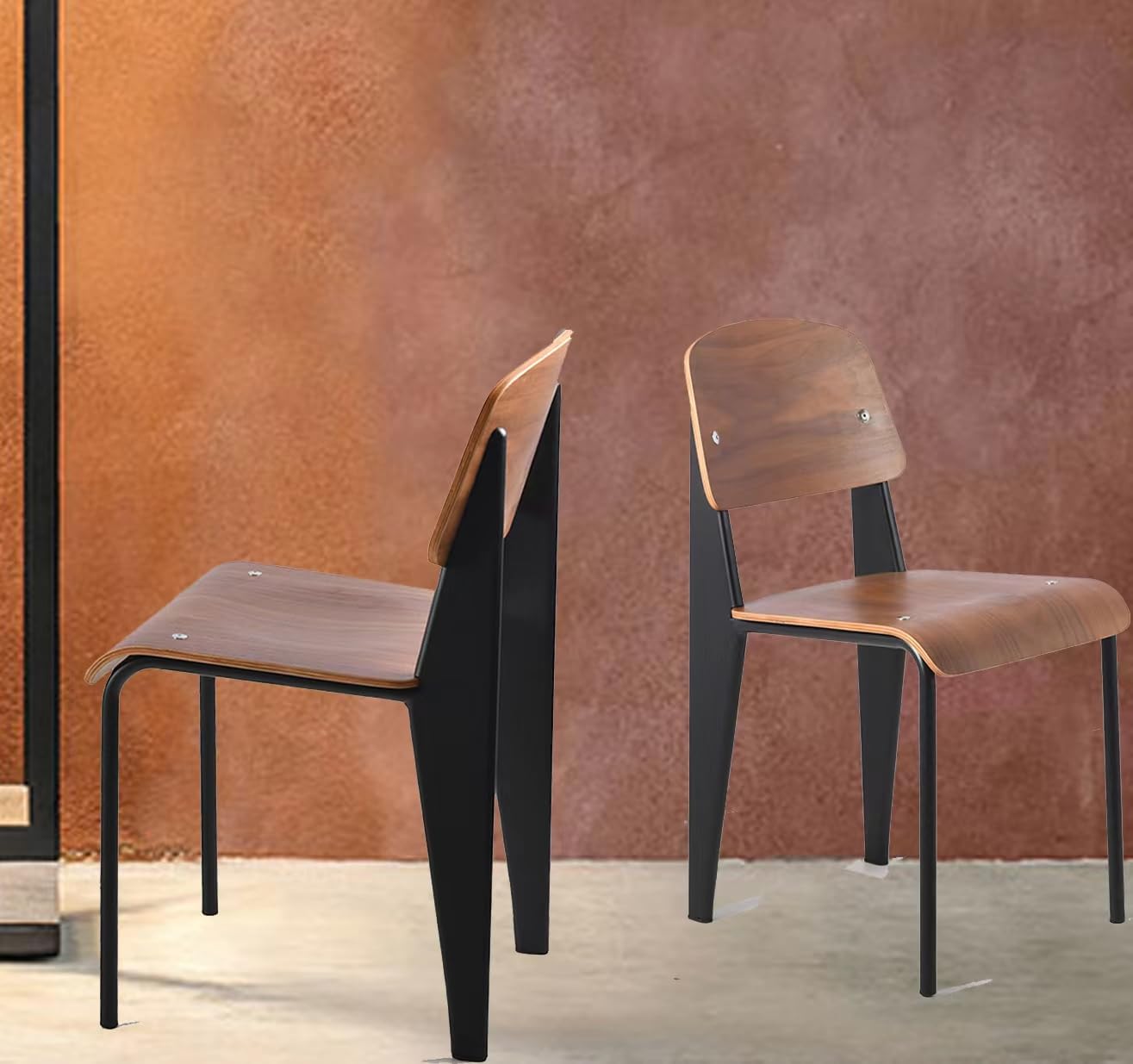 Bistro Chairs Generic Molded Plywood Dining Chair Wood Base For Kitchen ...