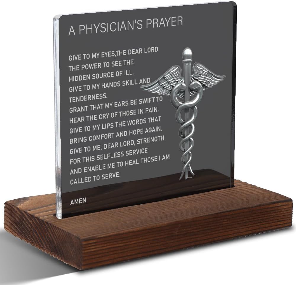 Amazon.com: Physicians Prayer Plaques, Physicians Gifts, Medical School ...