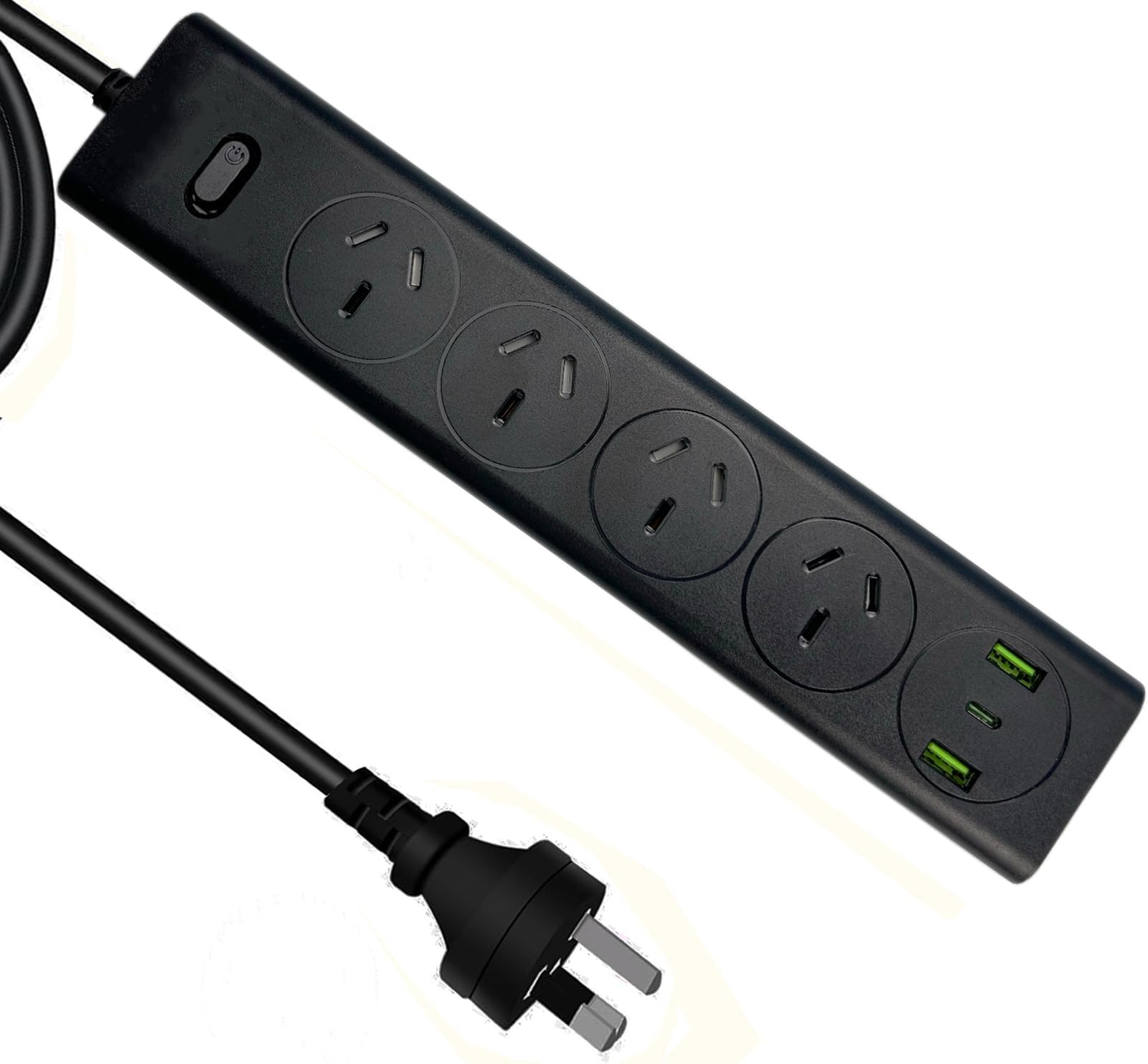 2500W Power Board - 4 Widely Outlets with 2 USB Ports and 1USB C ...