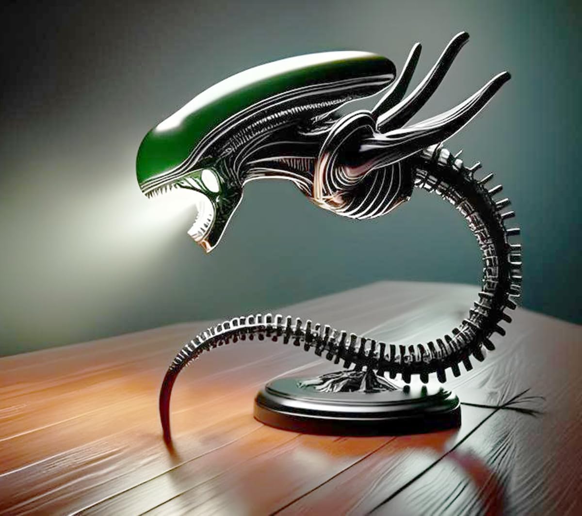 SXBEIJNP Alien Lamp Space Monster Night Light, 3D Movie Resin Xenomorph ...
