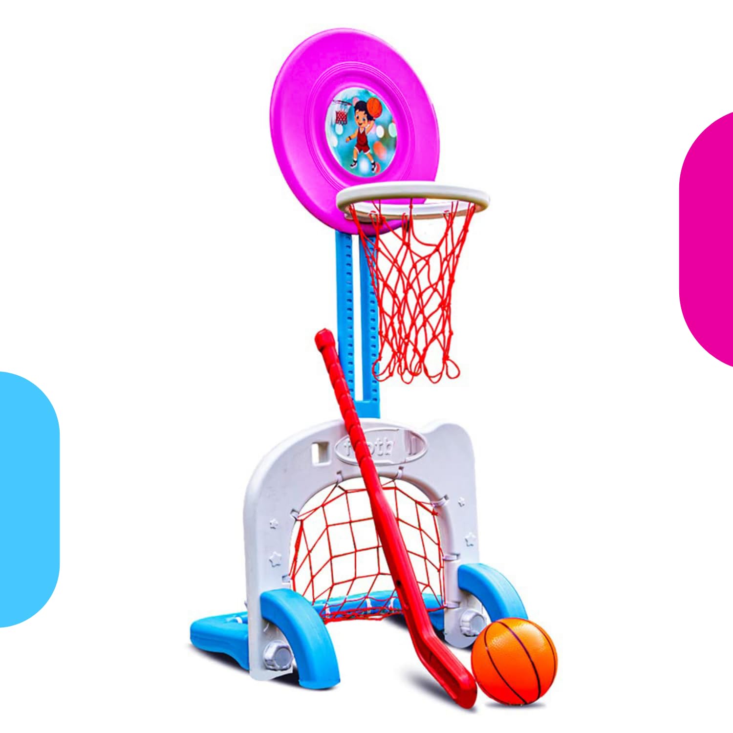 Buy eHomeKart Basketball Toy Set - 3 in 1 Multi Activity Play Centre ...