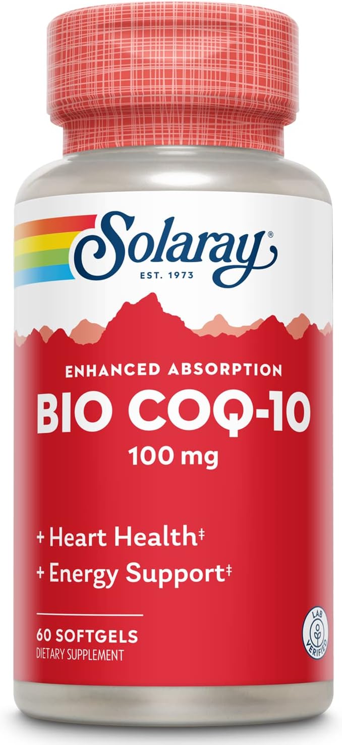 Amazon.com: Solaray Pure CoQ10 100mg with Hawthorn Berry, Antioxidant ...