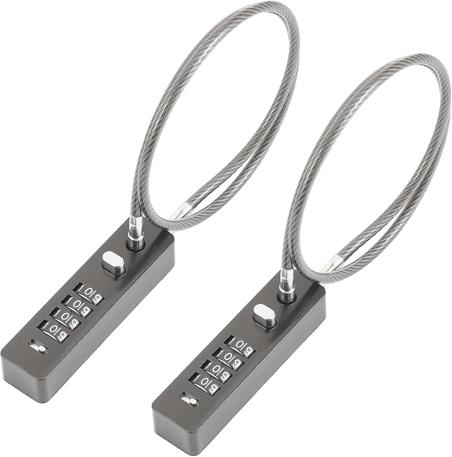 Amazon.com: Zonon 2 Pcs Cable Locks with Combination 23.6 Inch Length ...