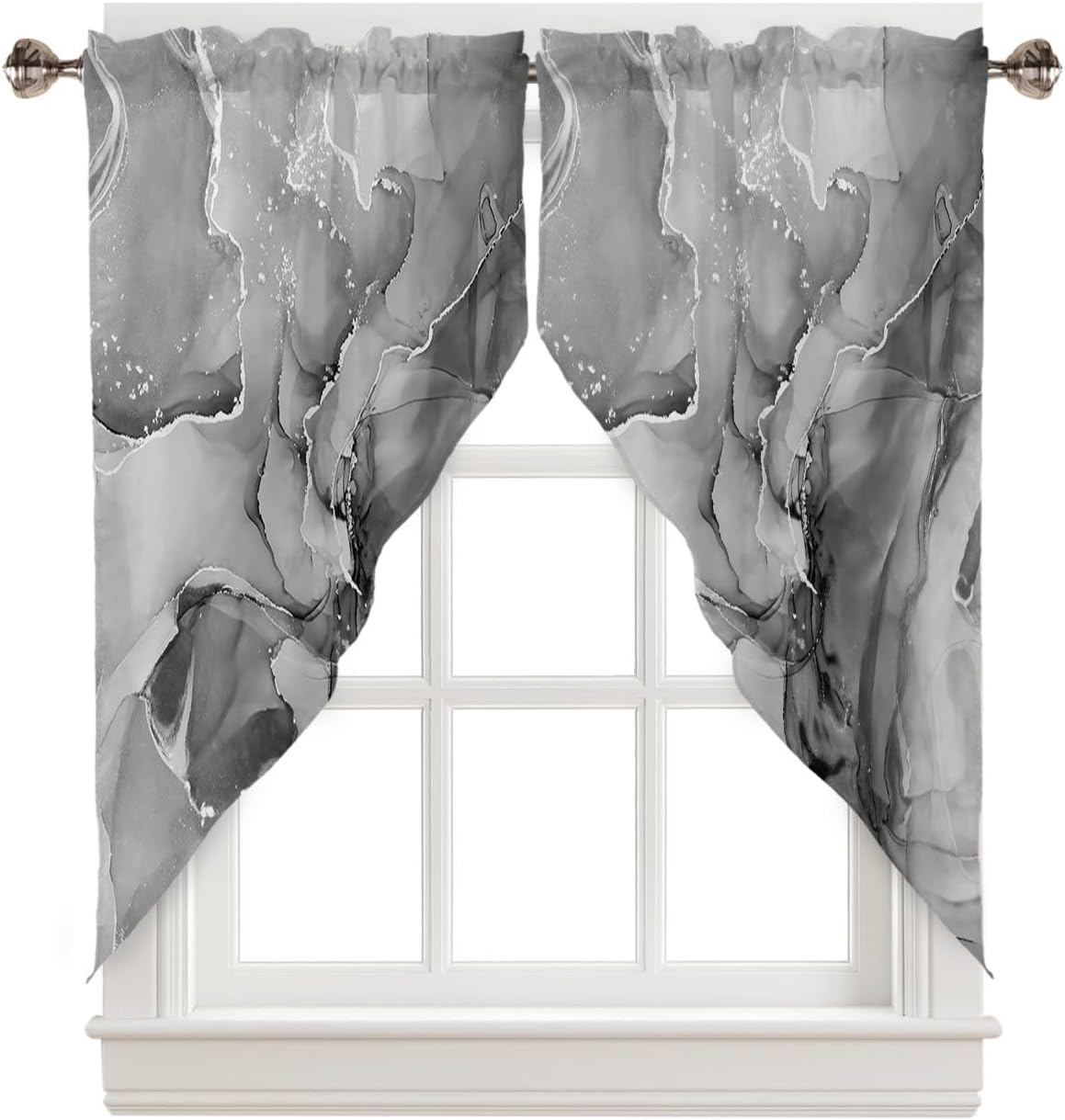 Amazon.com: Savannan Swag Curtains, Abstract Marble Texture Gradient ...