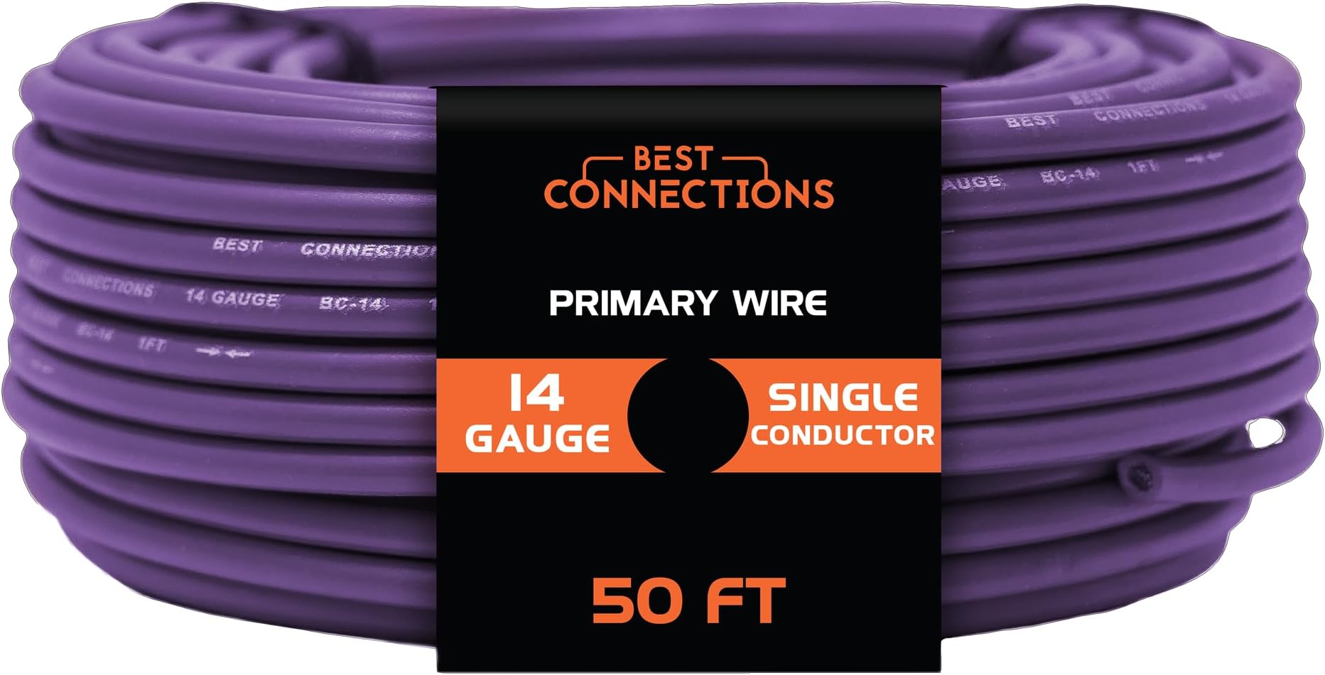 Pico 81149J 14 AWG Purple Primary Wire 25' per Package - Electrical ...
