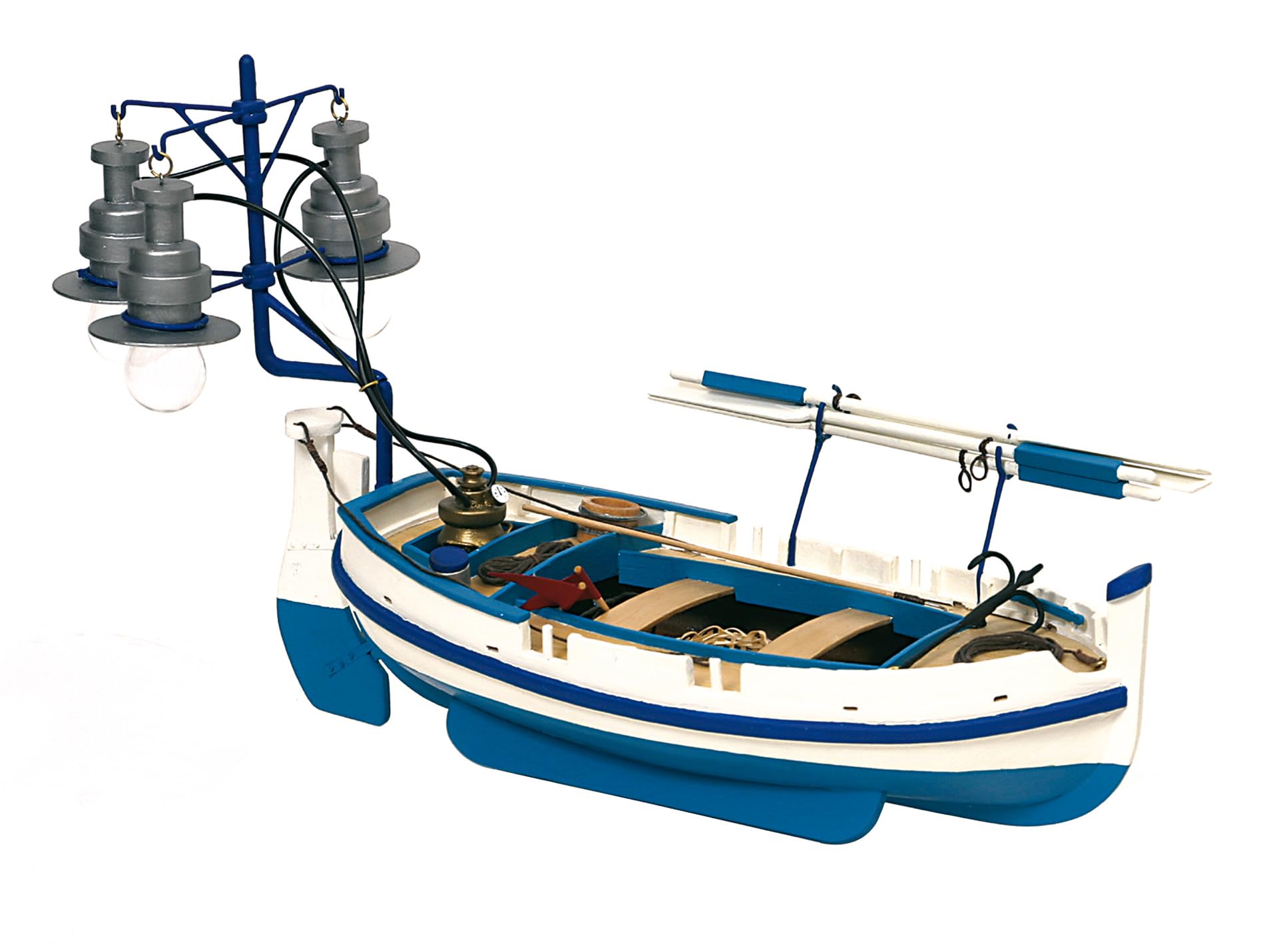 Amazon.com: EarthMark Calella Mediterranean Fishing Boat Model Kit ...