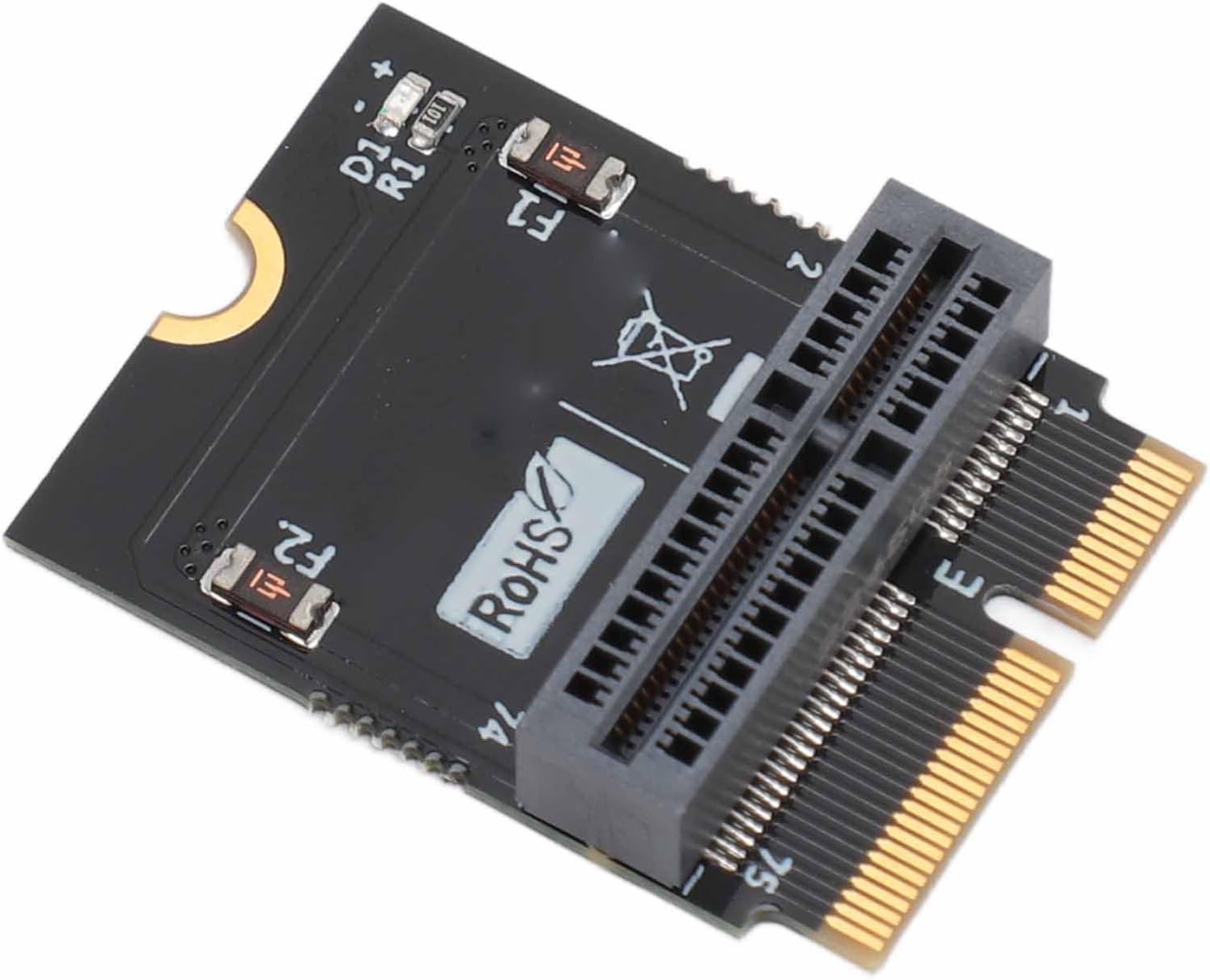 Amazon | M.2 NGFF Key E アダプター、コンパクトプロフェッショナル M.2 NGFF Key E to Key E ...