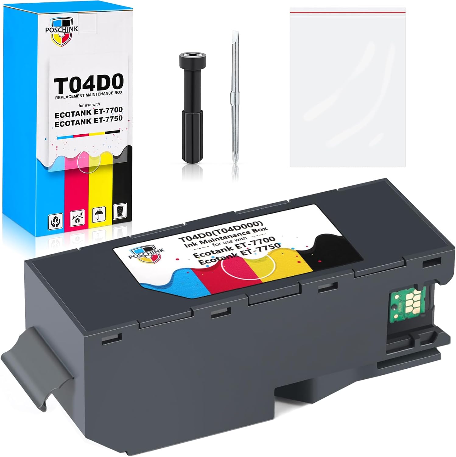 Amazon.com: T04D0 Ink Maintenance Box (T04D000) Compatible Replacement ...
