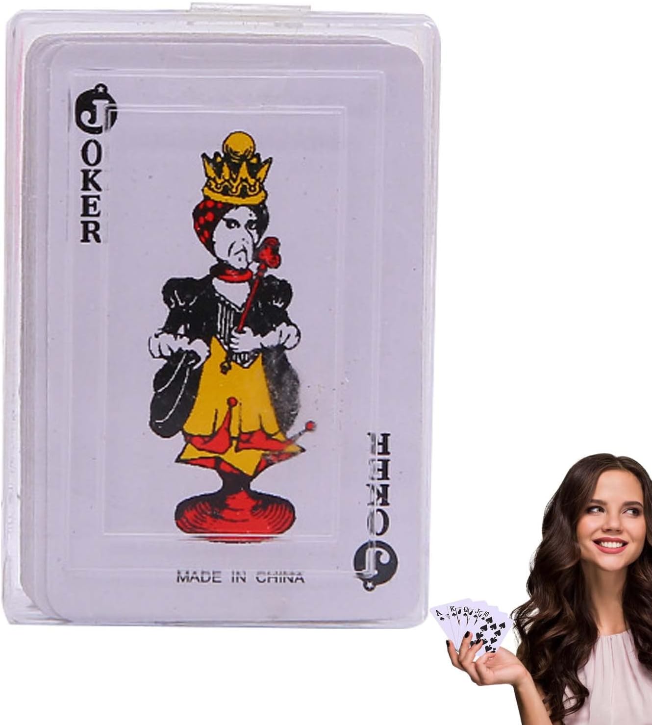 Elinrat Small Playing Cards, Multipurpose Card Games, Small Poker ...