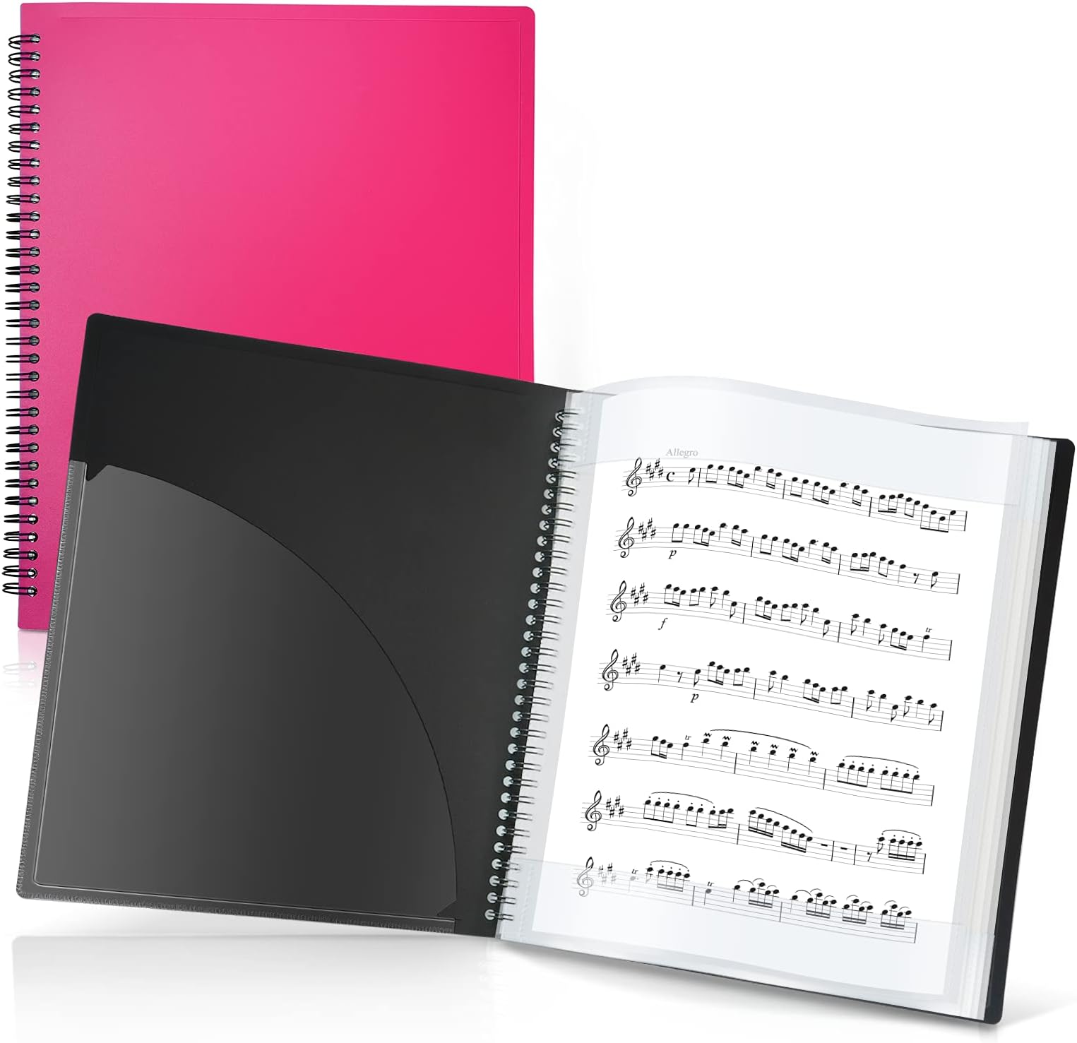 Amazon.com: 9" X 12" Sheet Music Folder 60 Pages Sheet Music Binder ...