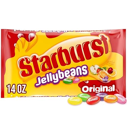 Amazon.com : STARBURST Original Jelly Beans Gummy Candy, 14 oz Bag ...