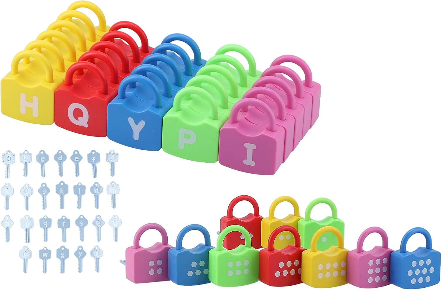 Learning Locks Alphabet Toys Educational Learning Locks Counting with ...