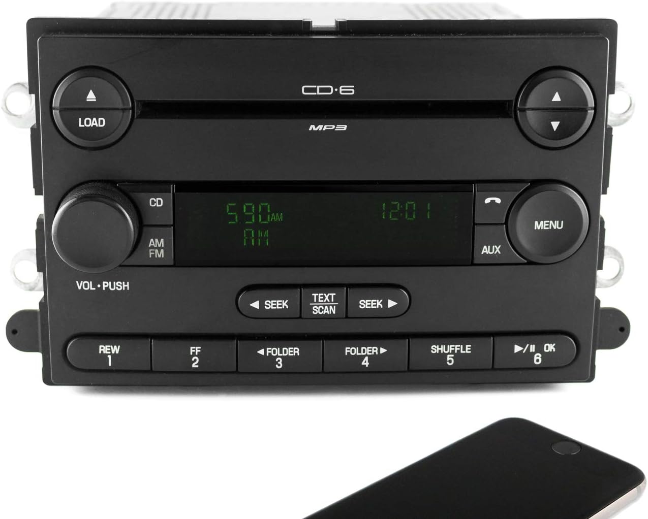 Amazon.com: 1 Factory Radio AM FM 6 Disc CD Player & Bluetooth ...
