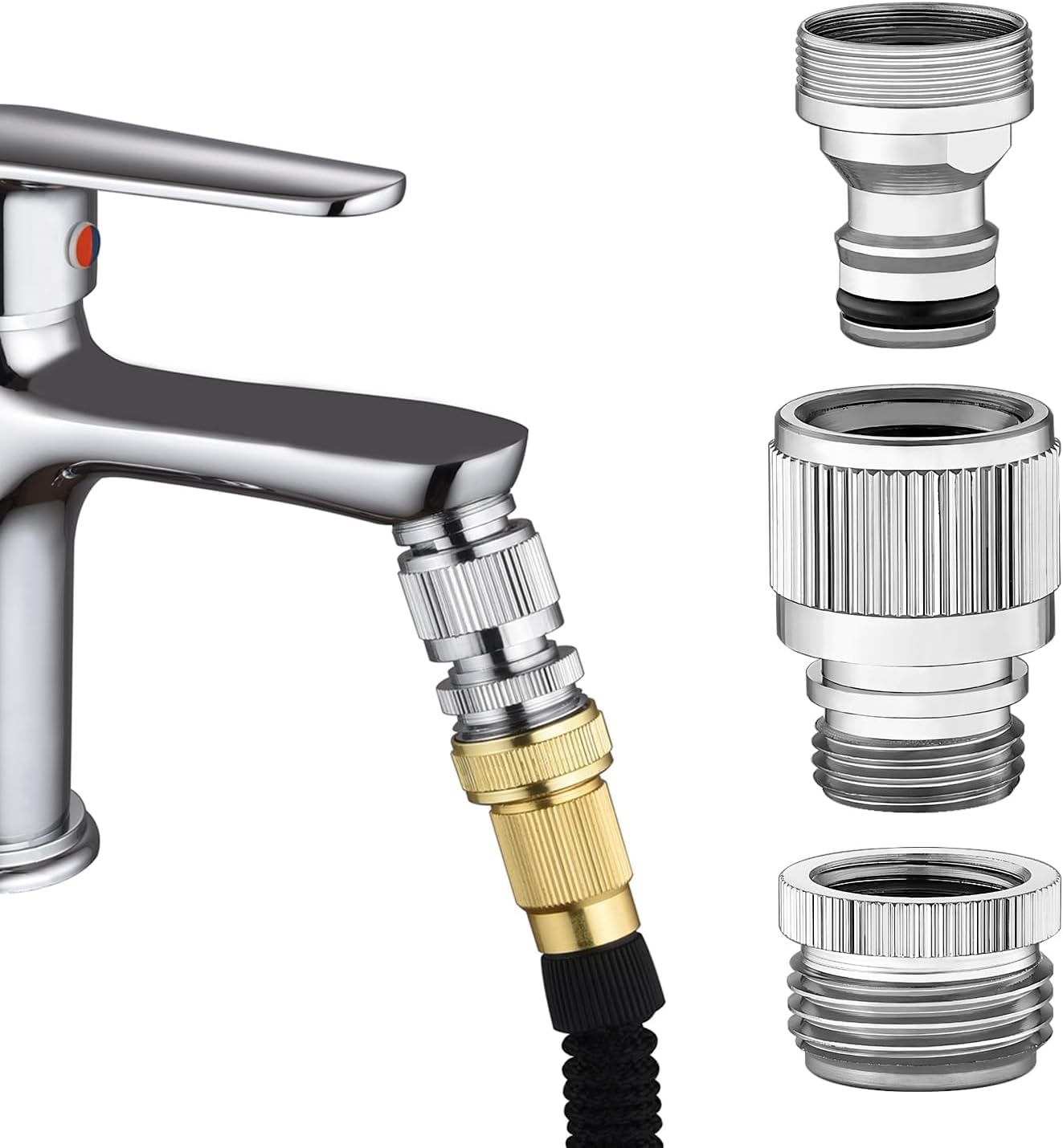 Amazon.com: Faucet Backflow Device - Bleeder T, Garden Hose Threads ...