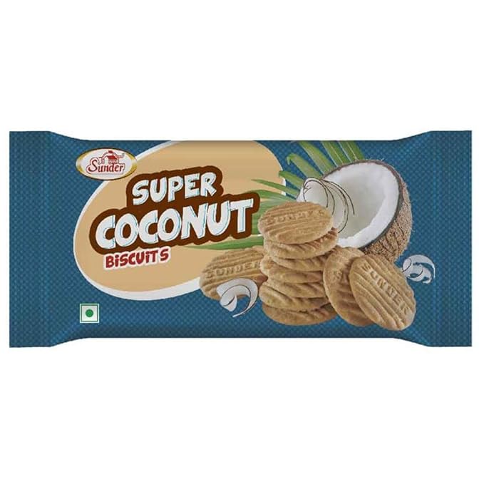 Sunder Super Coconut Biscuits, 200g : Amazon.in: Grocery & Gourmet Foods