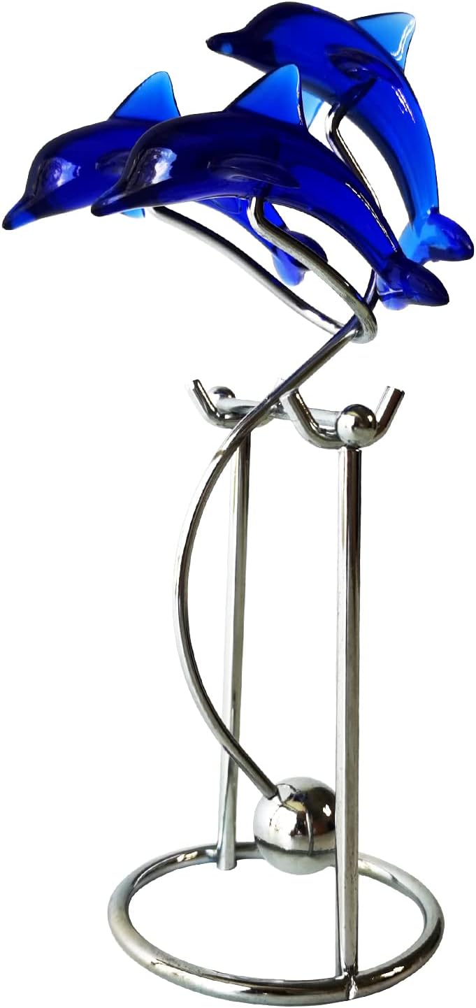 Amazon.com: Tbaoshi Cute Kinetic Energy Art Balance Dolphin Table Toy ...