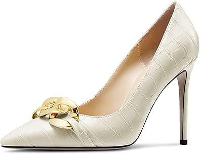 Amazon.com | HDEUOLM Womens Stiletto High Heel Pointed Toe Pumps Slip ...