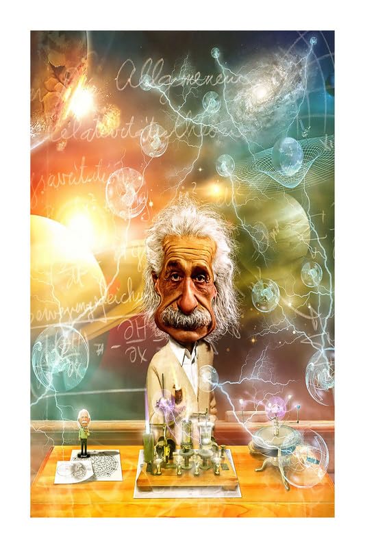 HK PRINTS Albert Einstein Motivational Quotes Wall Poster for Room ...