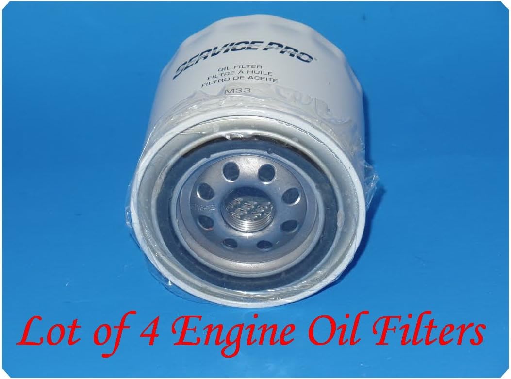 Amazon.com: (Lot of 4) Engine Oil Filte Service Pro M33 Fits: AMERICAN ...