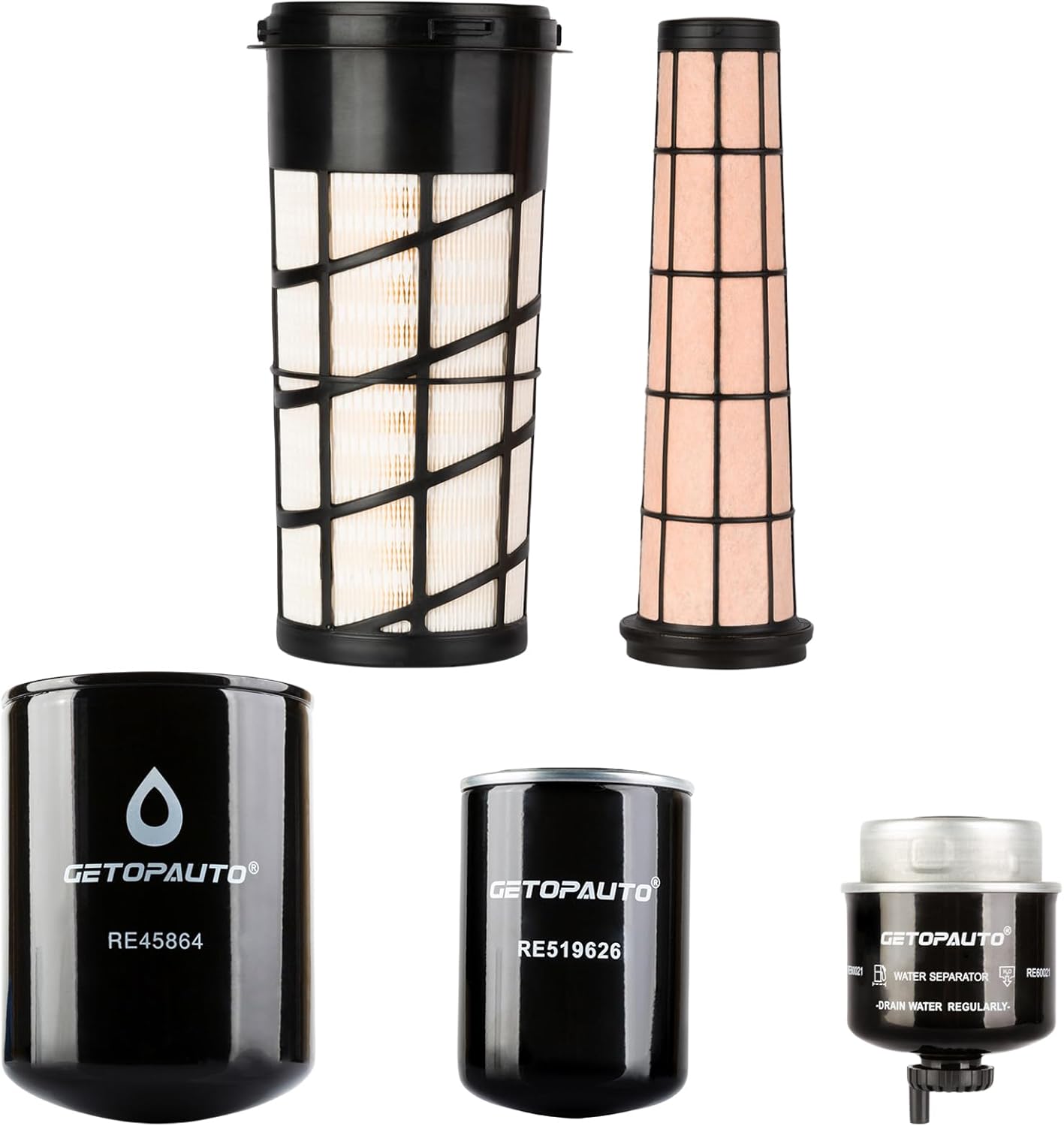 Amazon.com: GETOPAUTO RE282286 RE282287 RE60021 RE519626 RE45864 Filter ...