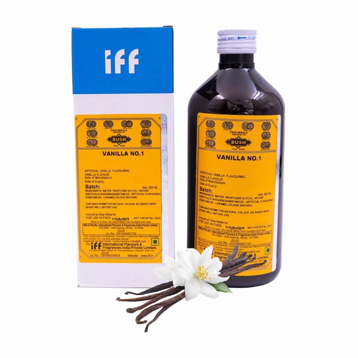 IFF Vanilla No.1 Food Flavour Essence | 500ml Premium Vanilla Extract ...