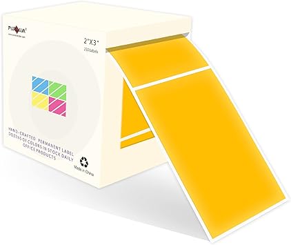 Amazon.com : PARLAIM 3 X 2 Inch Rectangle Adhesive Color Coding ...