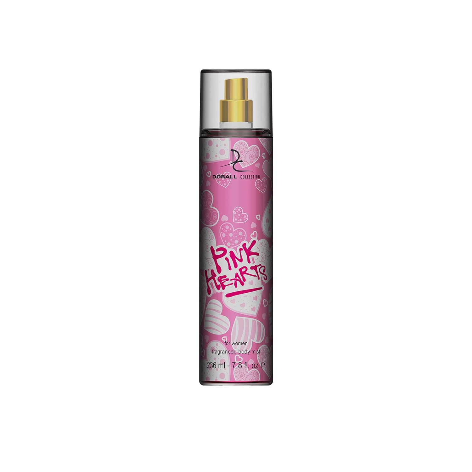 Dorall Collection Pink Hearts Fragrance Body Mist For Women 236ml ...