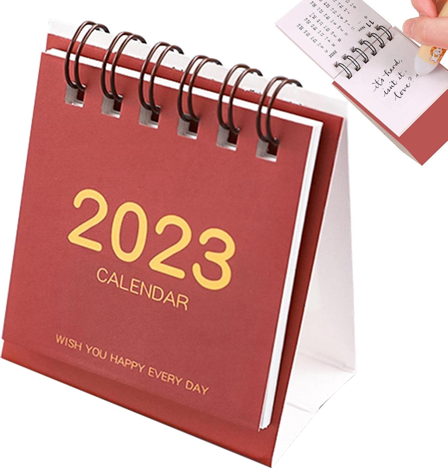 calendário – Calendário flip 2023 para mesa, mesa papel grosso com ...