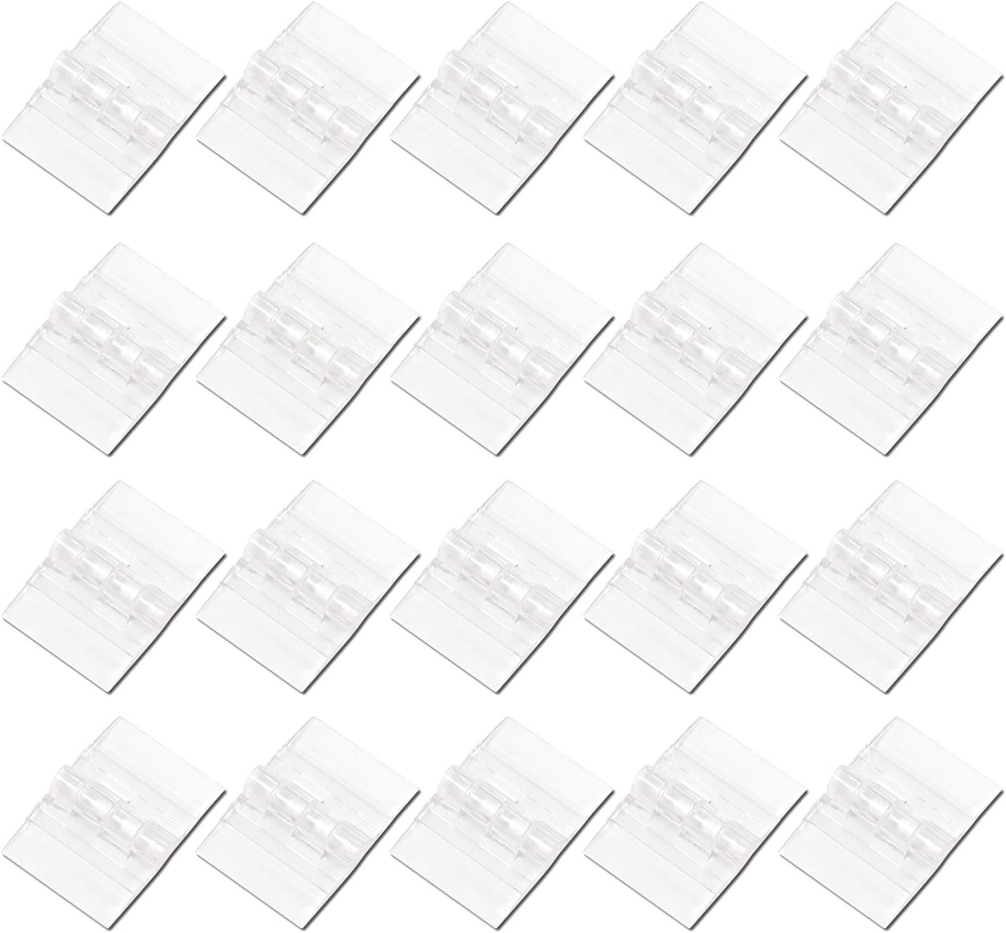uxcell 20Pcs Acrylic Hinges, Clear Acrylic Folding Hinge Transparent ...