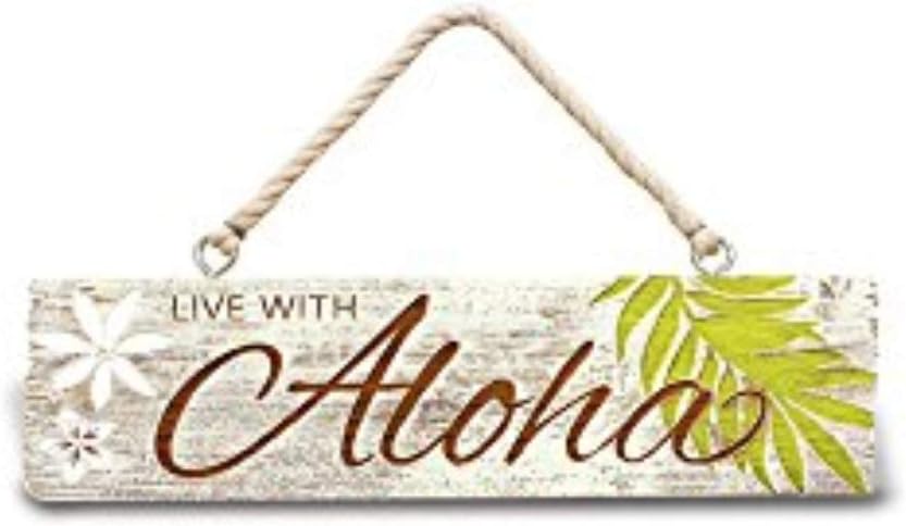 Amazon.com: Live with Aloha Hanging Sign : Home & Kitchen