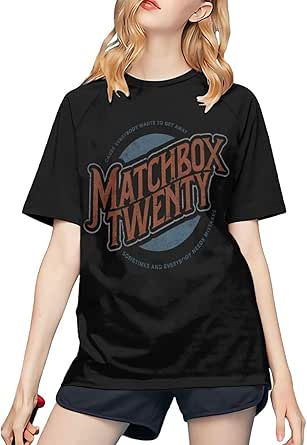 Matchbox Rock Music Twenty Band Logo Baseball T Shirt Women's Casual ...