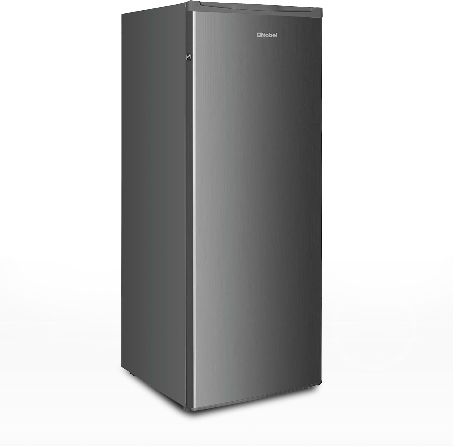 NOBEL Upright Freezer Silver 168 L NUF275SN RECESSED HANDLE SINGLE DOOR ...
