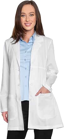 Amazon.com: Med Couture Women's Vivi Chic Lab Coat, White, X-Small ...