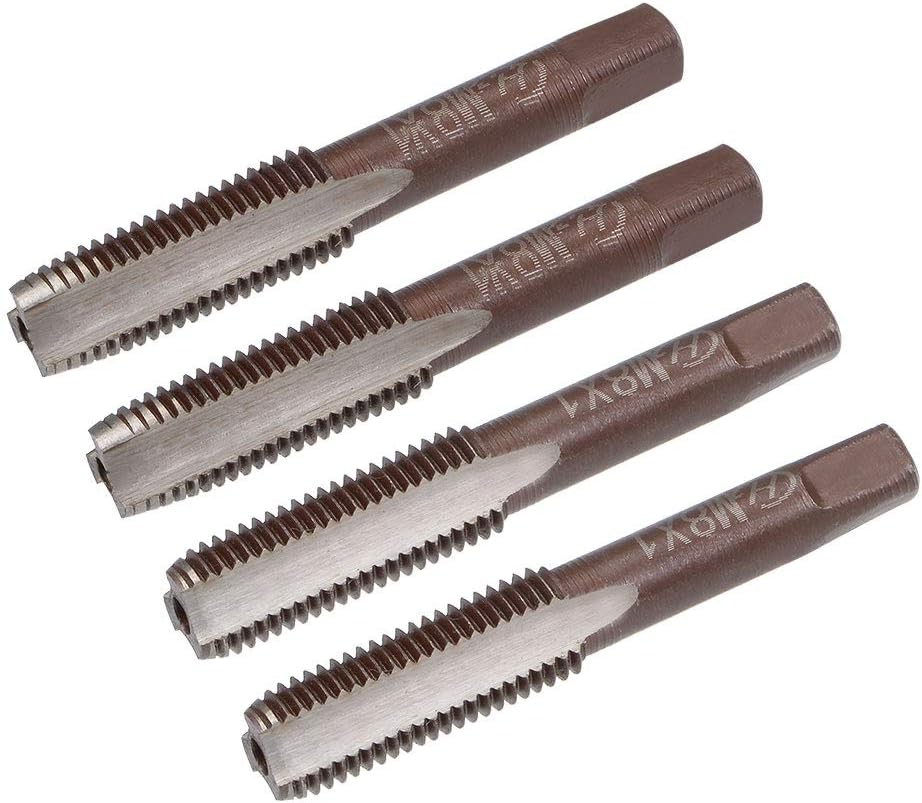 Amazon.com: uxcell Metric Hand Tap M8 Thread 1 Pitch 3 Straight Flutes ...