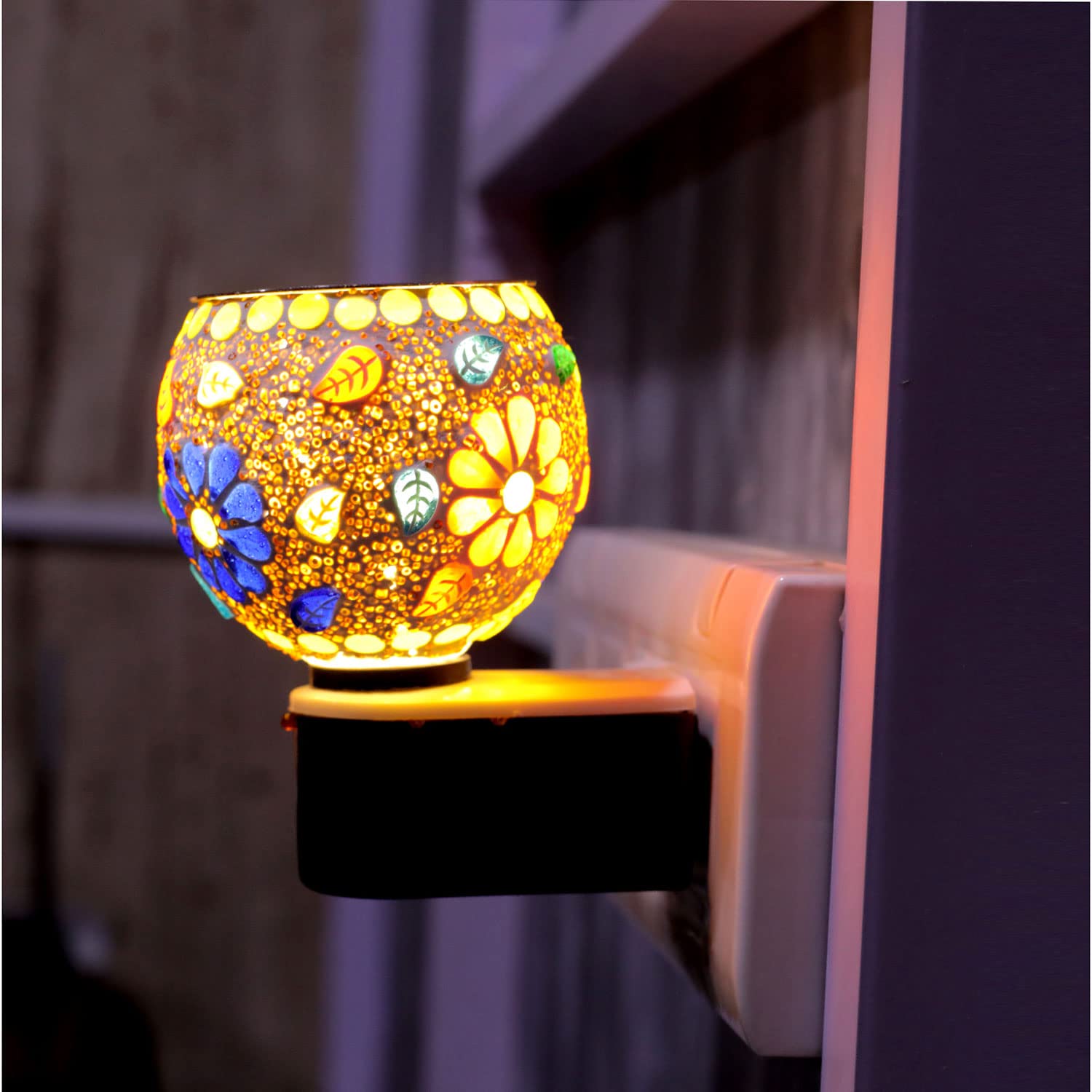 SIGNAMIO Multi Color 2 in 1 Kapoor Dani Electric Camphor Diffuser ...