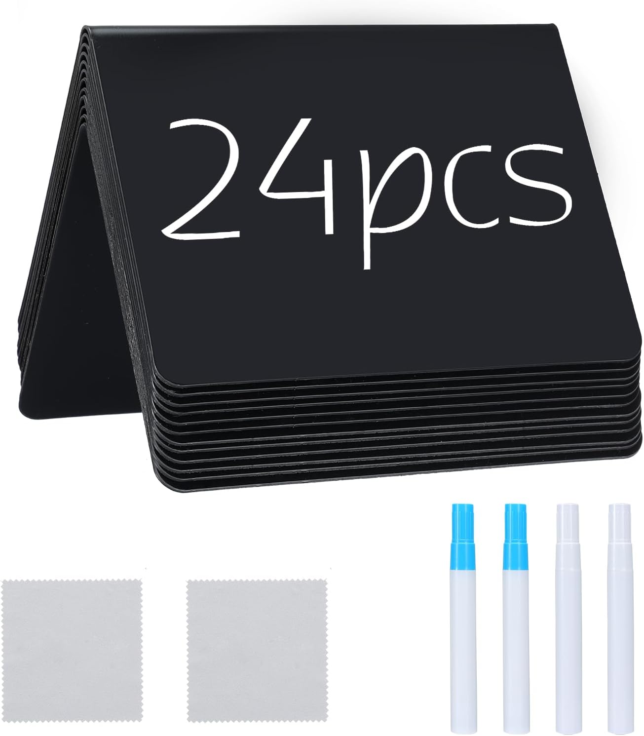 Amazon.com : Mini Chalkboard Signs for Food (4"x3"), Chalkboard Labels ...