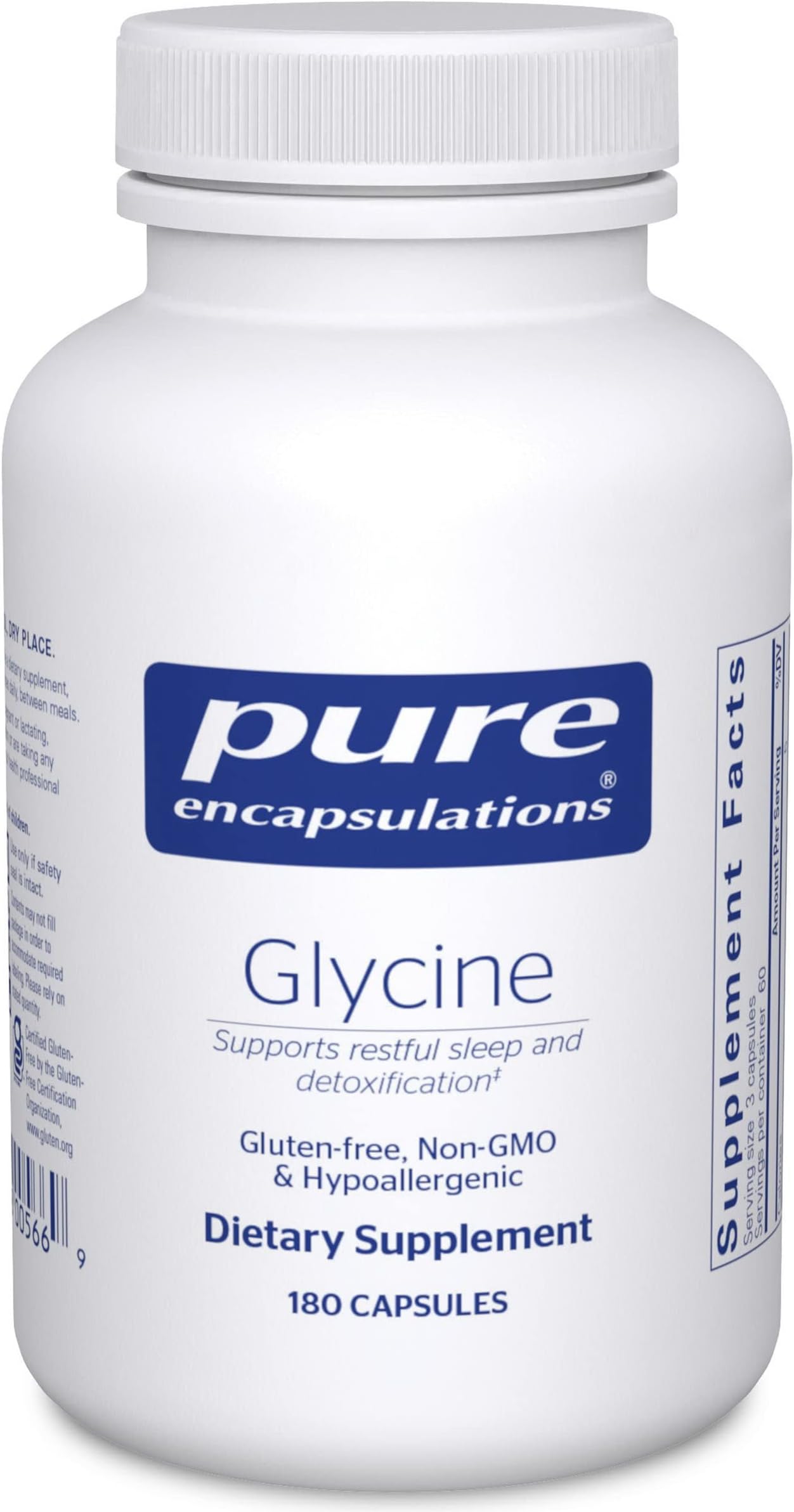 Amazon.com: Puregen Labs Glycine 1000mg [High Potency] 100 Vegetarian ...