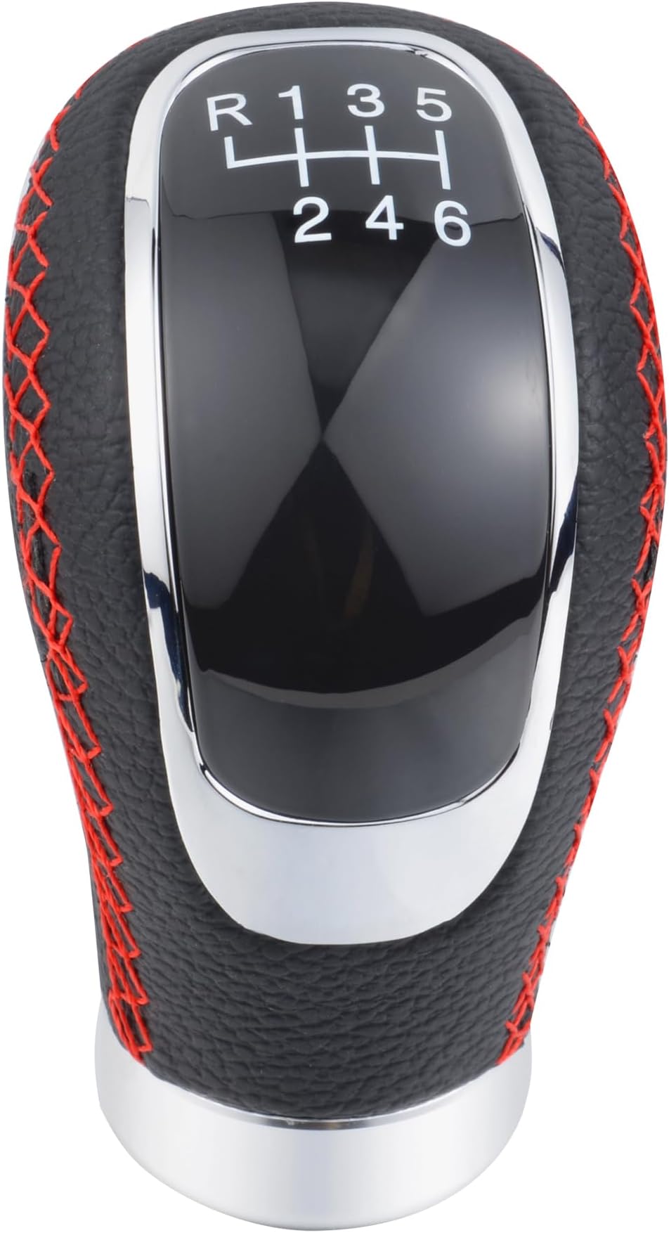 Padaodao 6 Speed Gear Stick Head Lever Shifter Handle Leather Gear Knob ...