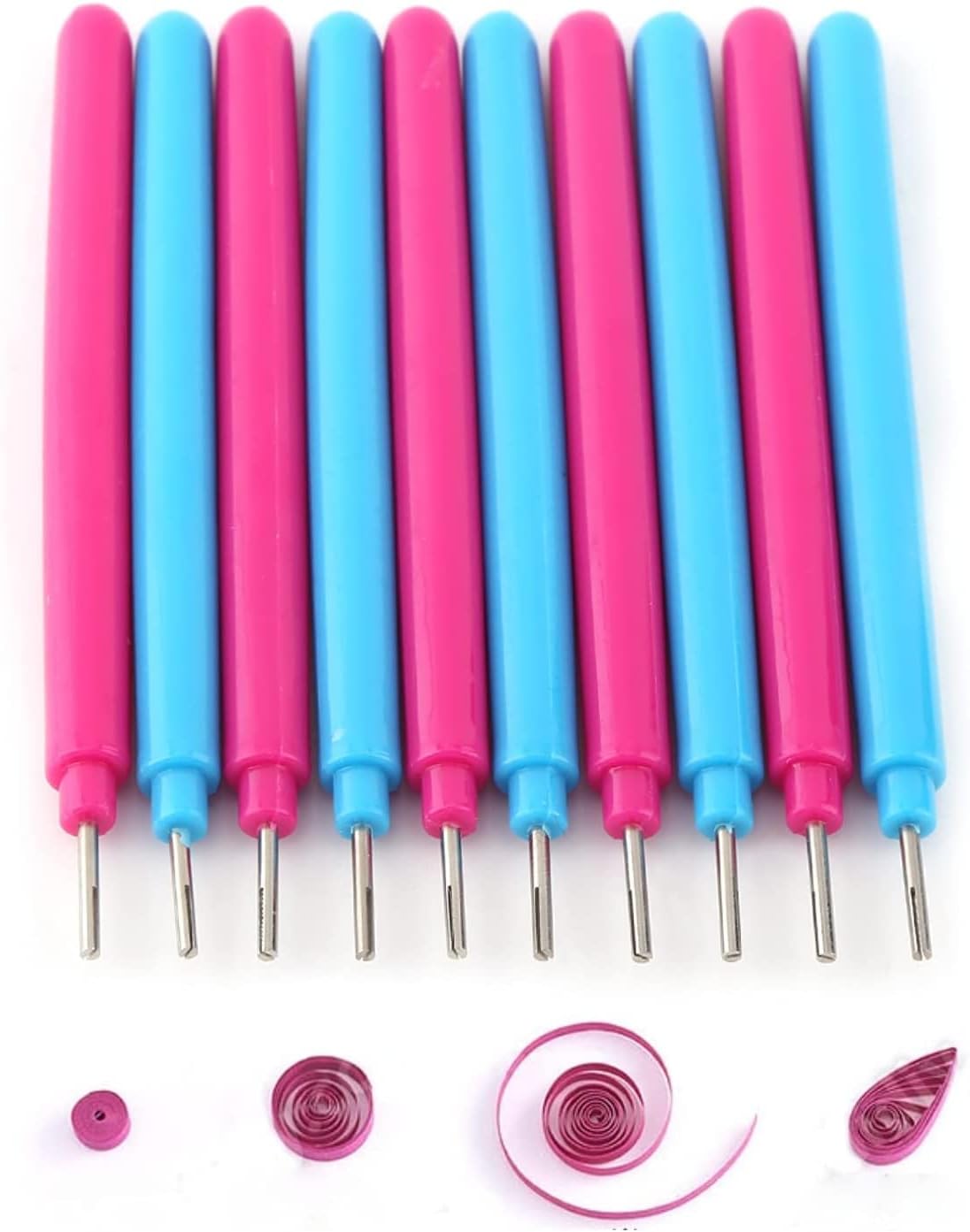 10Pcs Papercraft Plastic Slotted Paper Quilling Tools DIY Handmade ...