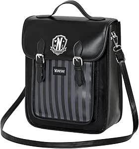 Wednesday Original-Wednesday Shoulder Bag-Backpack, Black, 11 x 28 x 34 ...