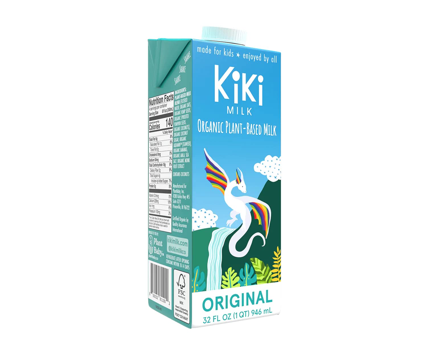 Amazon.com: Kiki Milk Plant Based Milk - Organic Original Kiki Milk ...