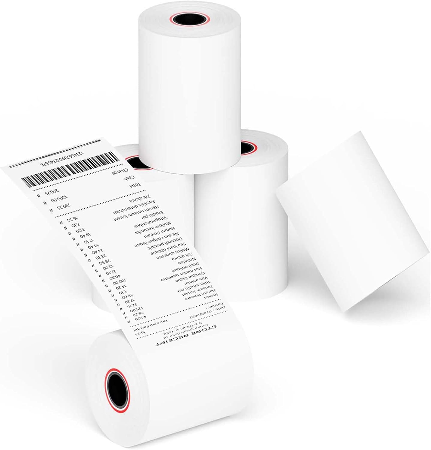 10 Rolls 2 1/4" x 50' Thermal Paper Receipt Rolls 2.25in x 50ft Cash ...