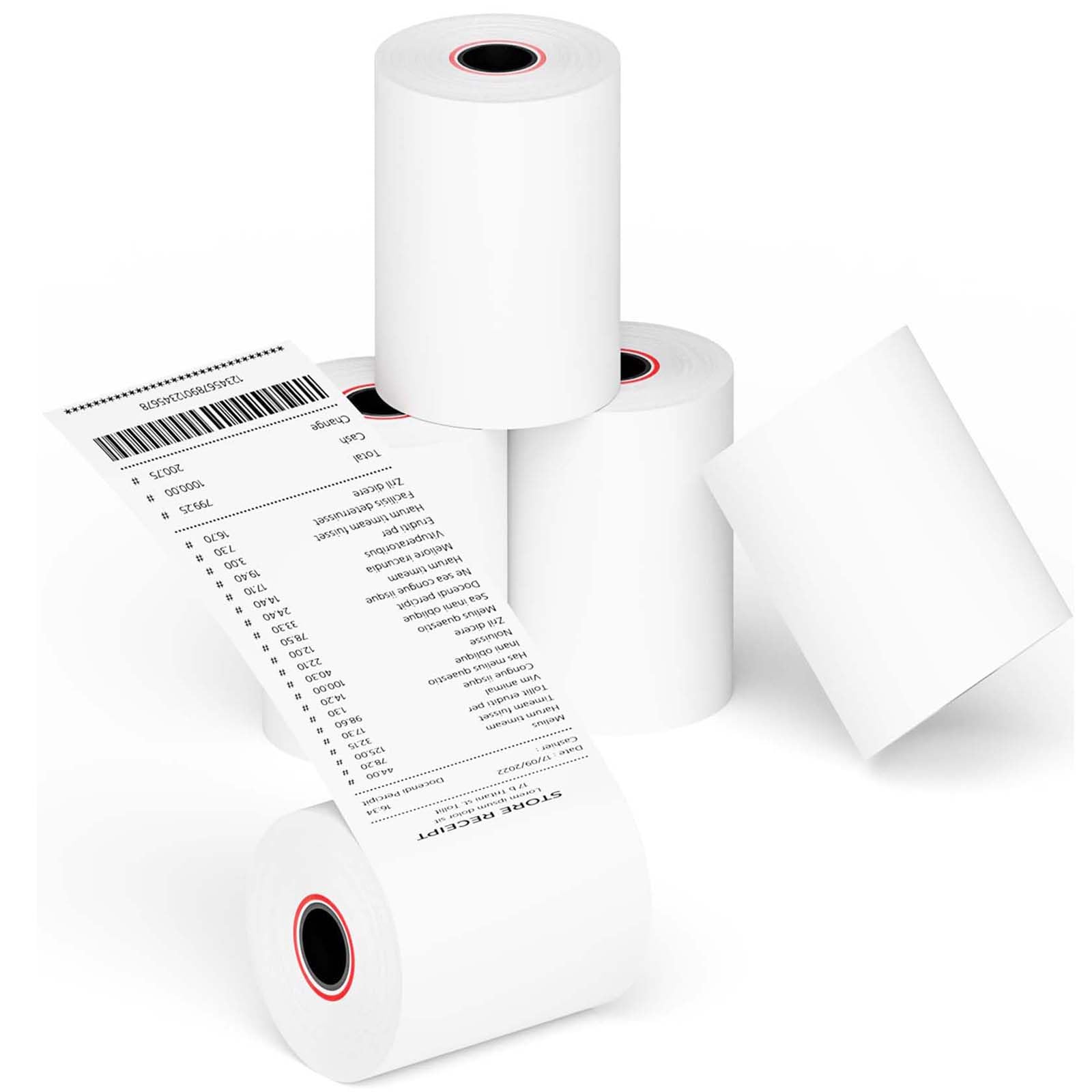 10 Rolls 2 1/4" x 50' Thermal Paper Receipt Rolls 2.25in x 50ft Cash ...