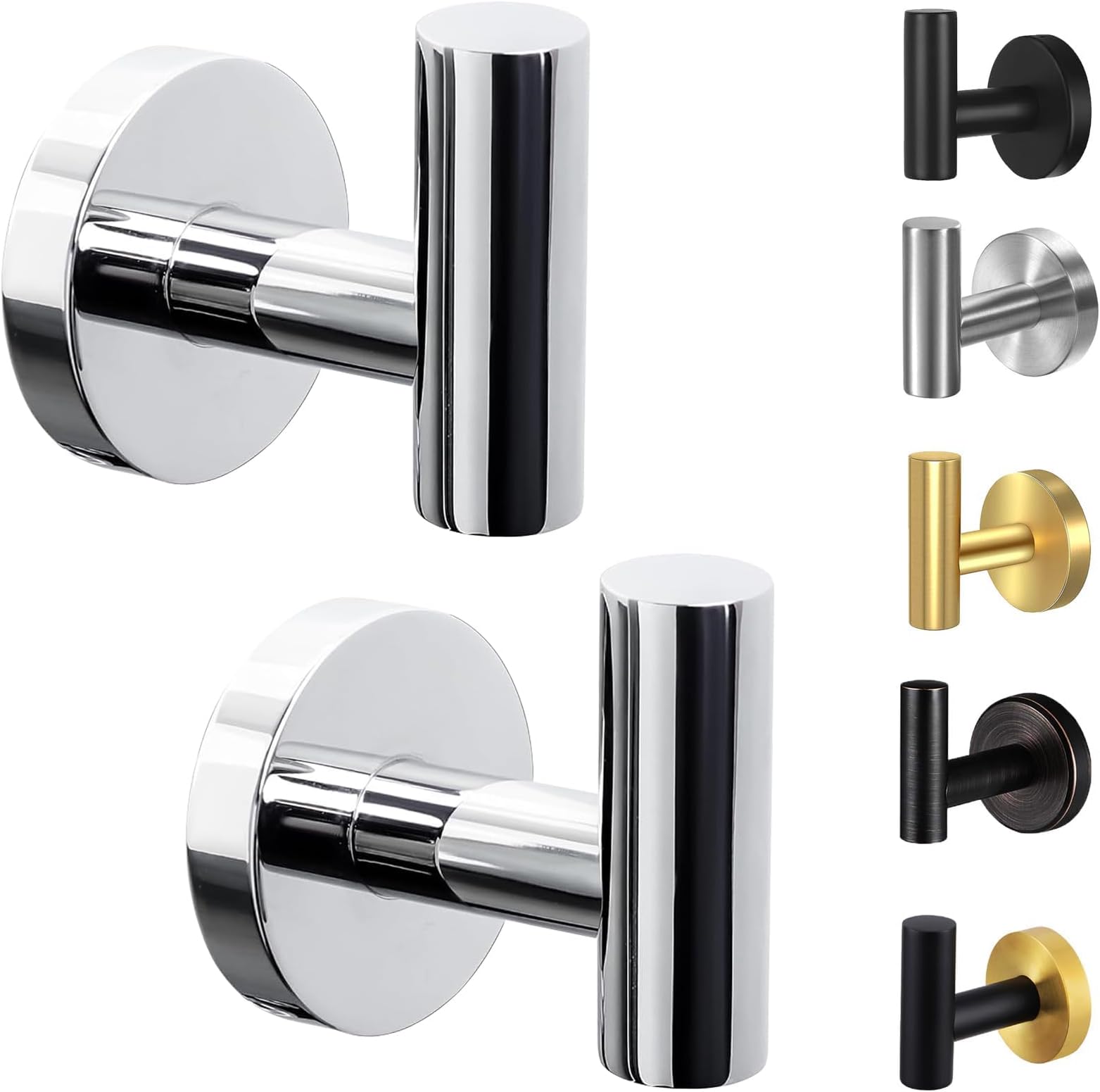 SayHi2U Heavy Duty Single Towel Hook, Over Door Stainless Steel Hanging ...