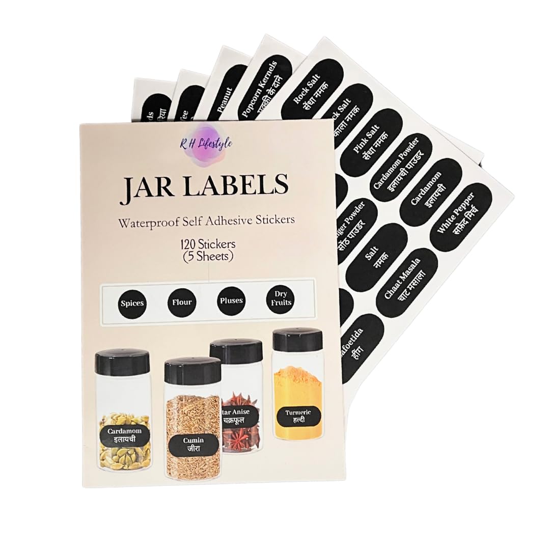 R H LIFESTYLE Kitchen Stickers Book Pre-Printed Stickers for Kitchen ...