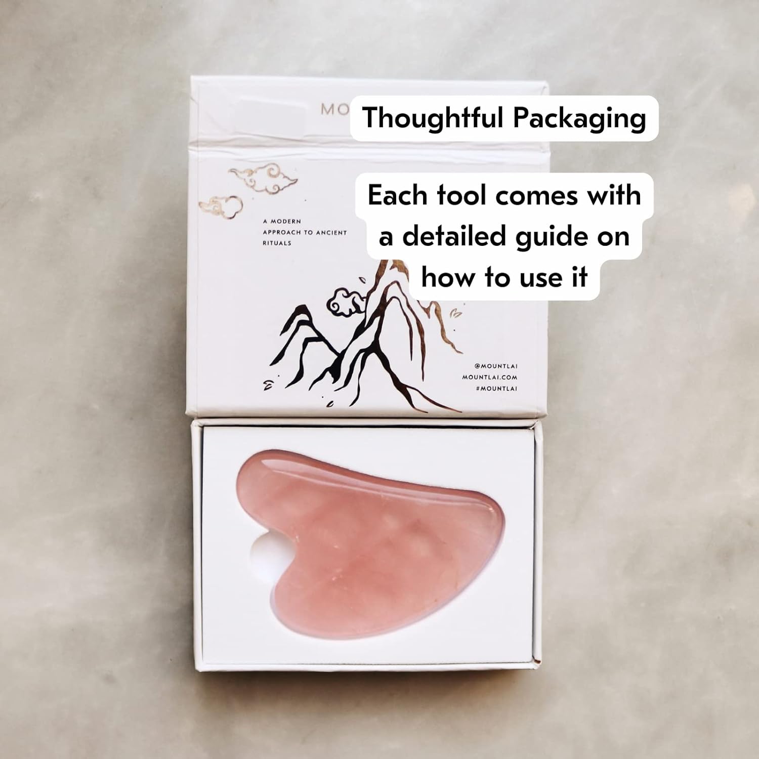 The Rose Quartz Gua Sha Facial Lifting Tool | Gua Sha to Sculpt Facial ...