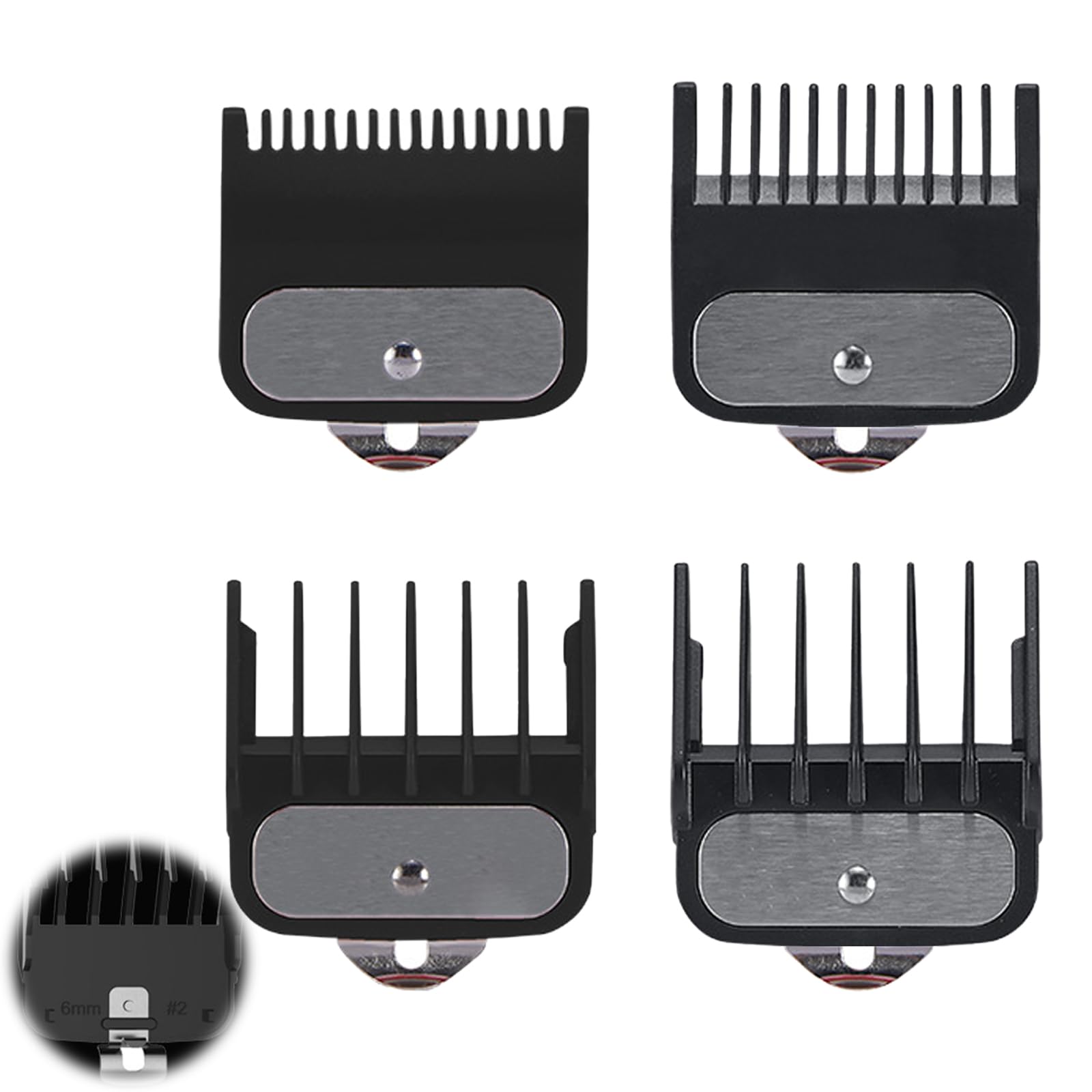 4 Pcs Clipper Guards for Wahl Clippers,Hair Clipper Guards,Replacement ...